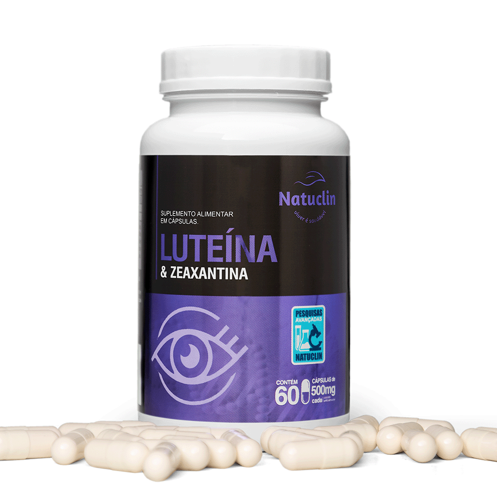 Luteína e Zeaxantina - 60 cápsulas - 500mg | Natuclin - Natuclin ...
